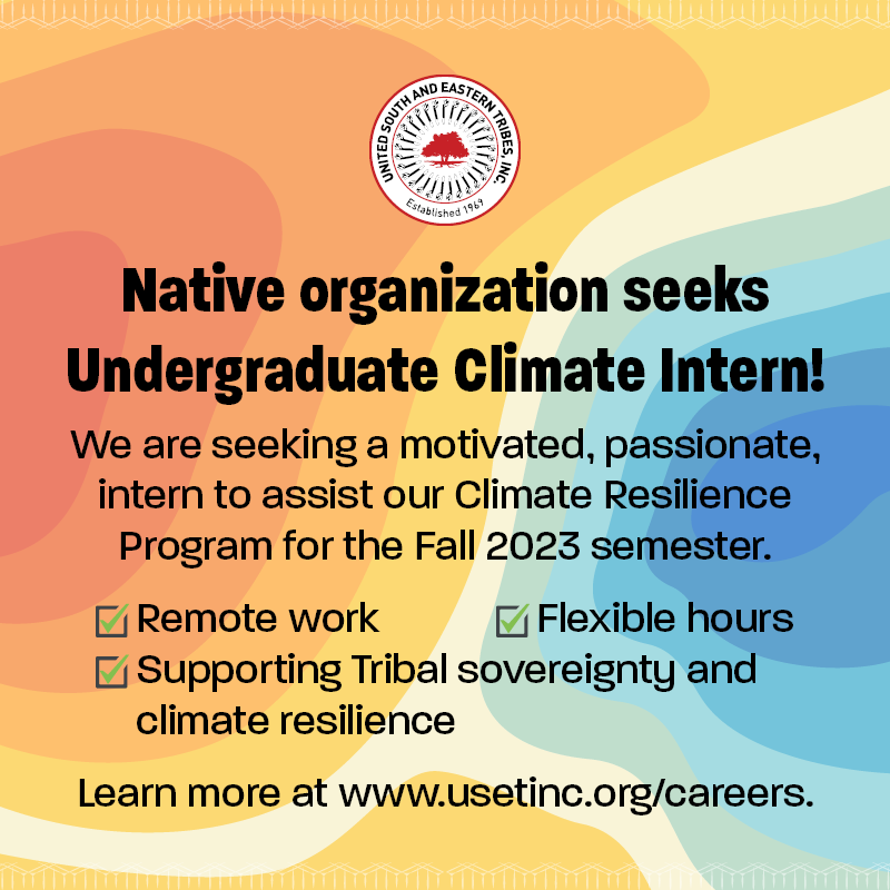 USET Climate Resilience Program is hiring an undergraduate climate ...
